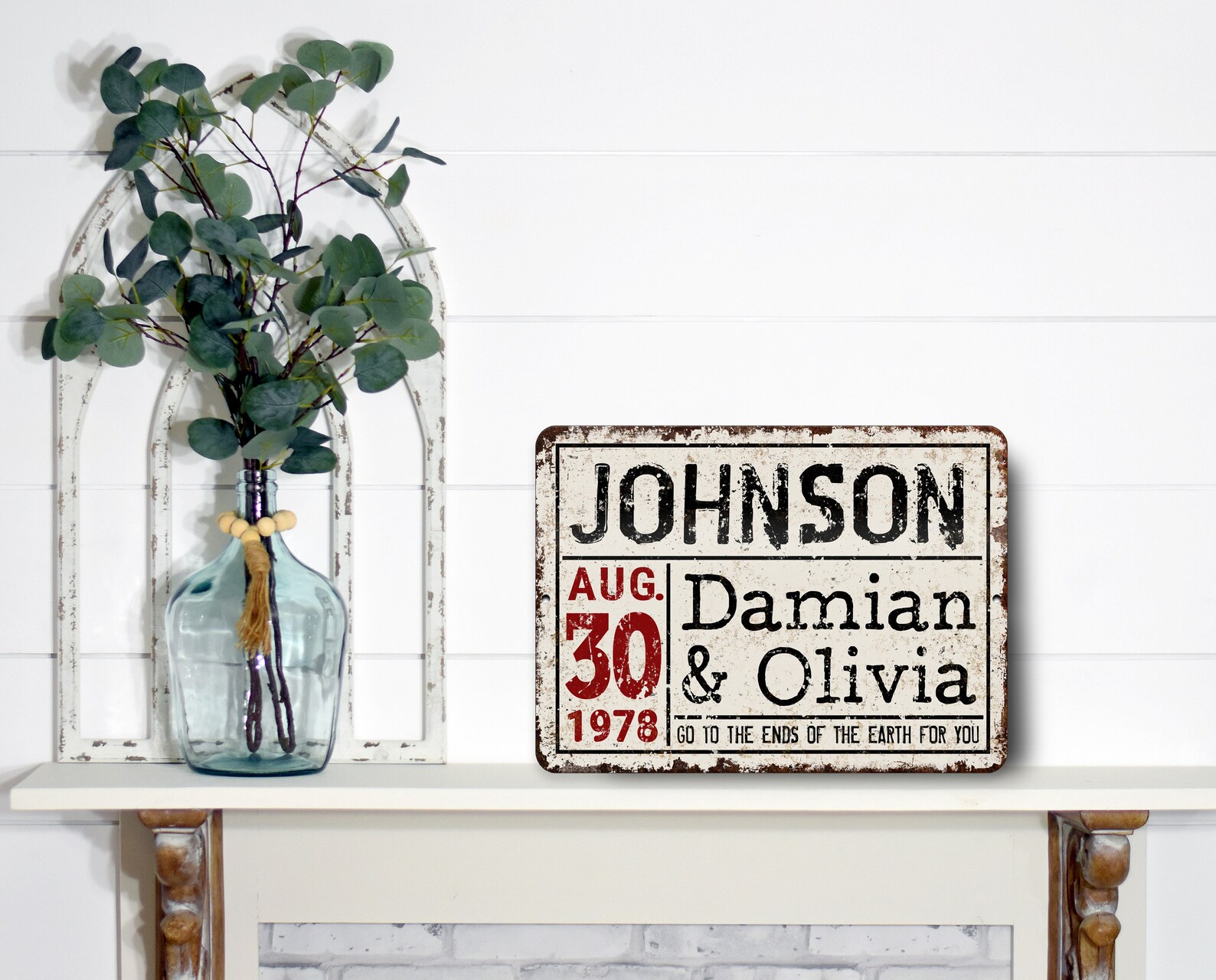 Custom Metal Sign With Wedding Song Lyric Last Name First | Etsy