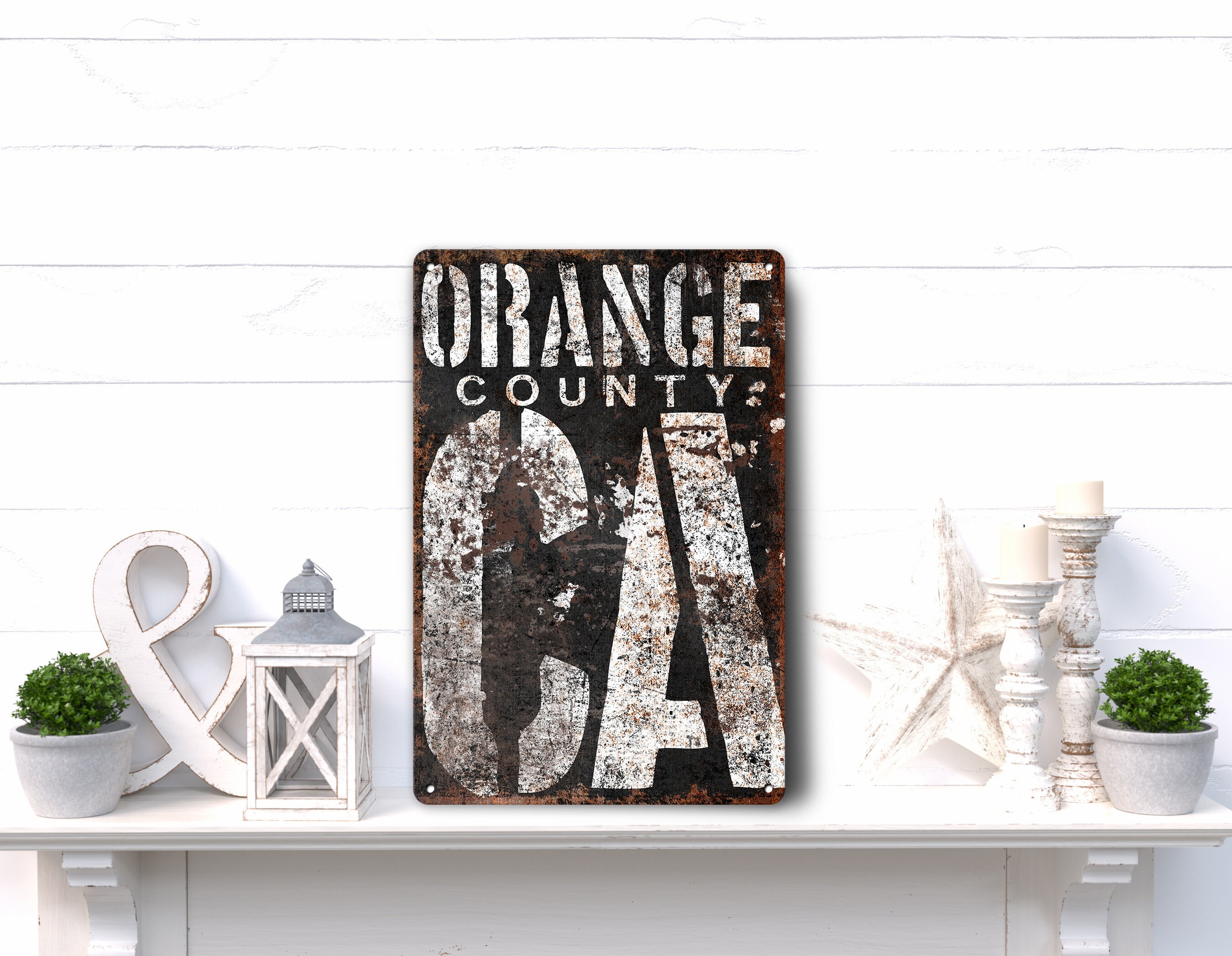 Metal CALIFORNIA Wall Art Sign Personalize Any City or State | Etsy