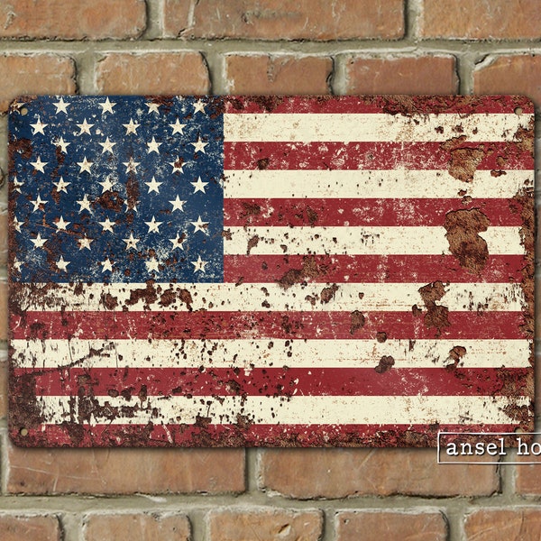 Metal American Flag - Etsy
