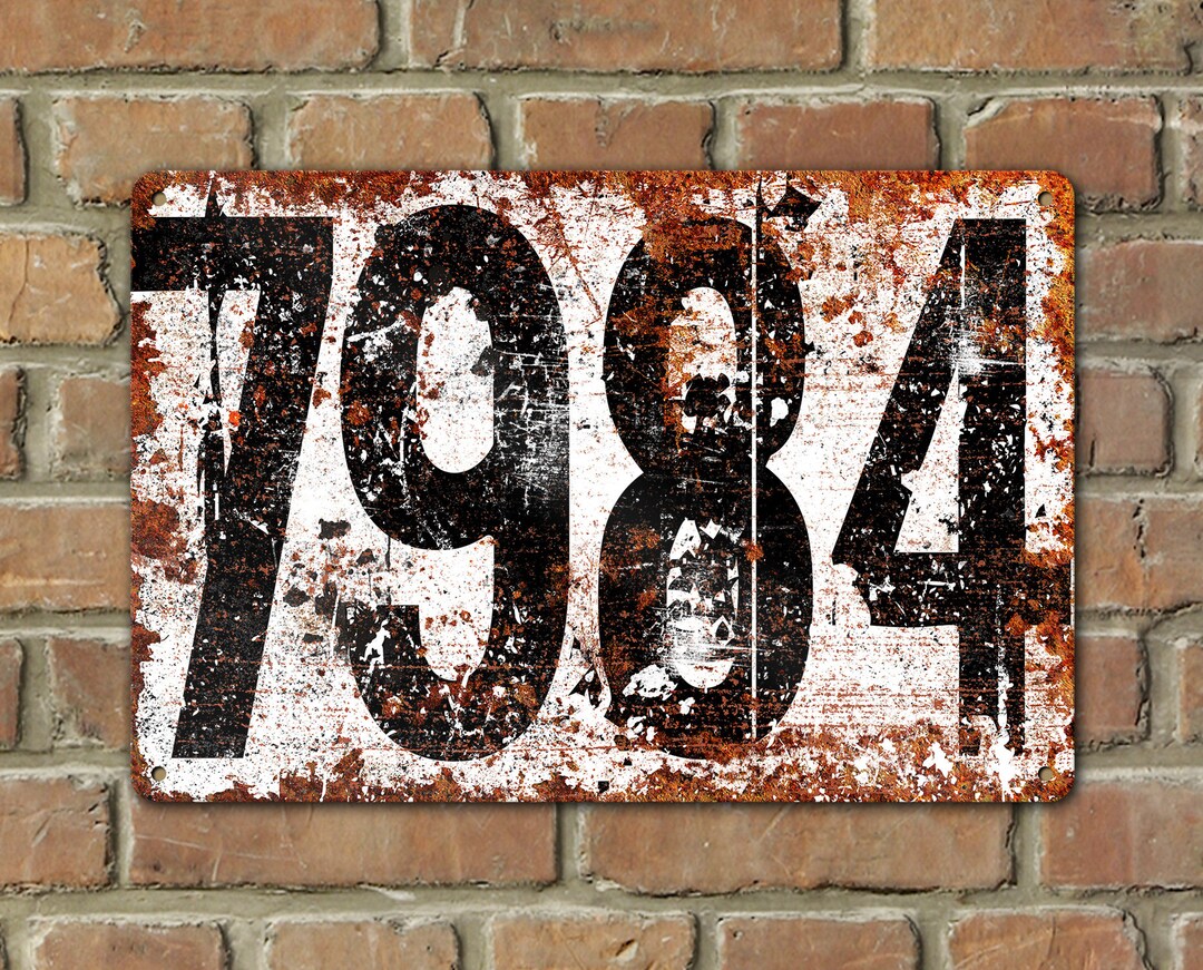 Address Plaque Porch Sign for House Rusty Aluminum Tin Metal Farmhouse ...