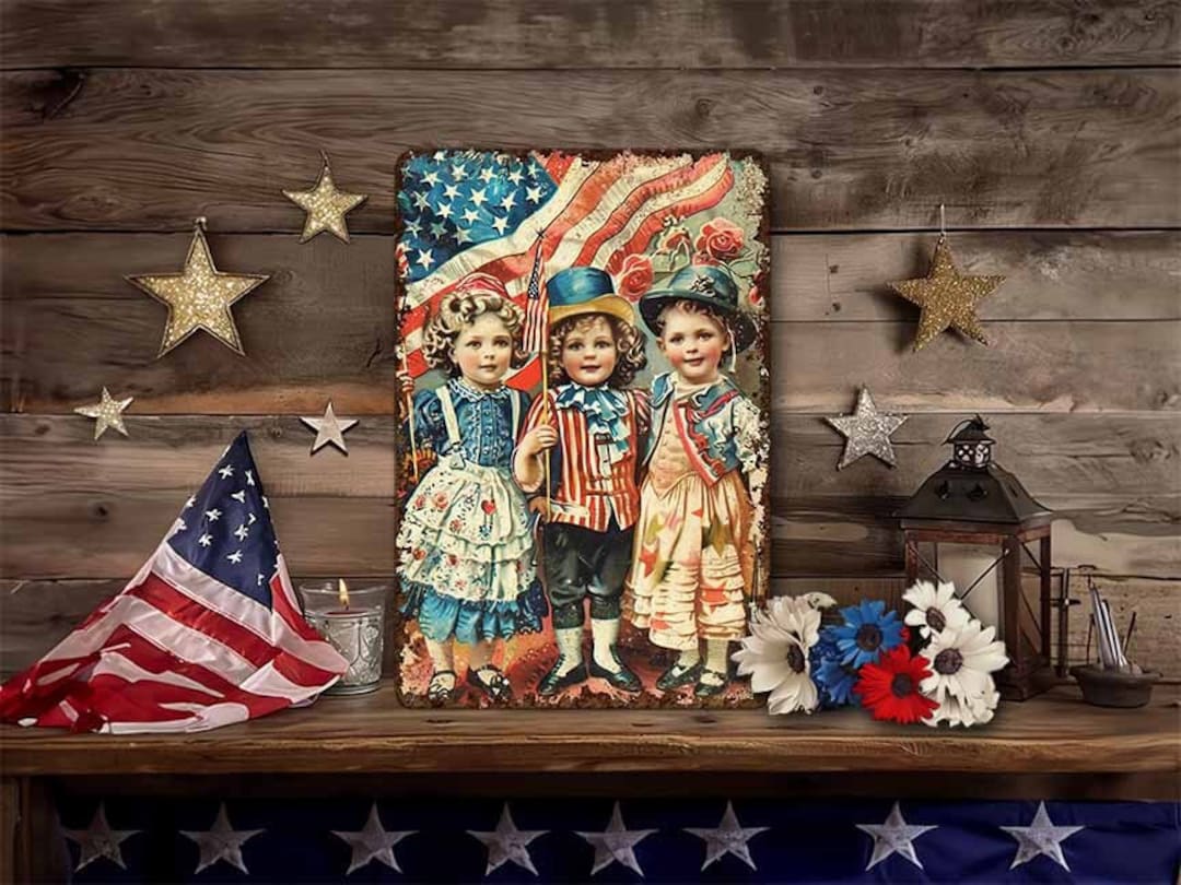 Primitive 4th of July Decor - Vintage Victorian Patriotic Americana ...
