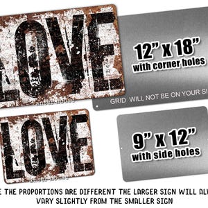 LOVE Metal Sign Valentines Day Decoration Anniversary Gift Modern ...