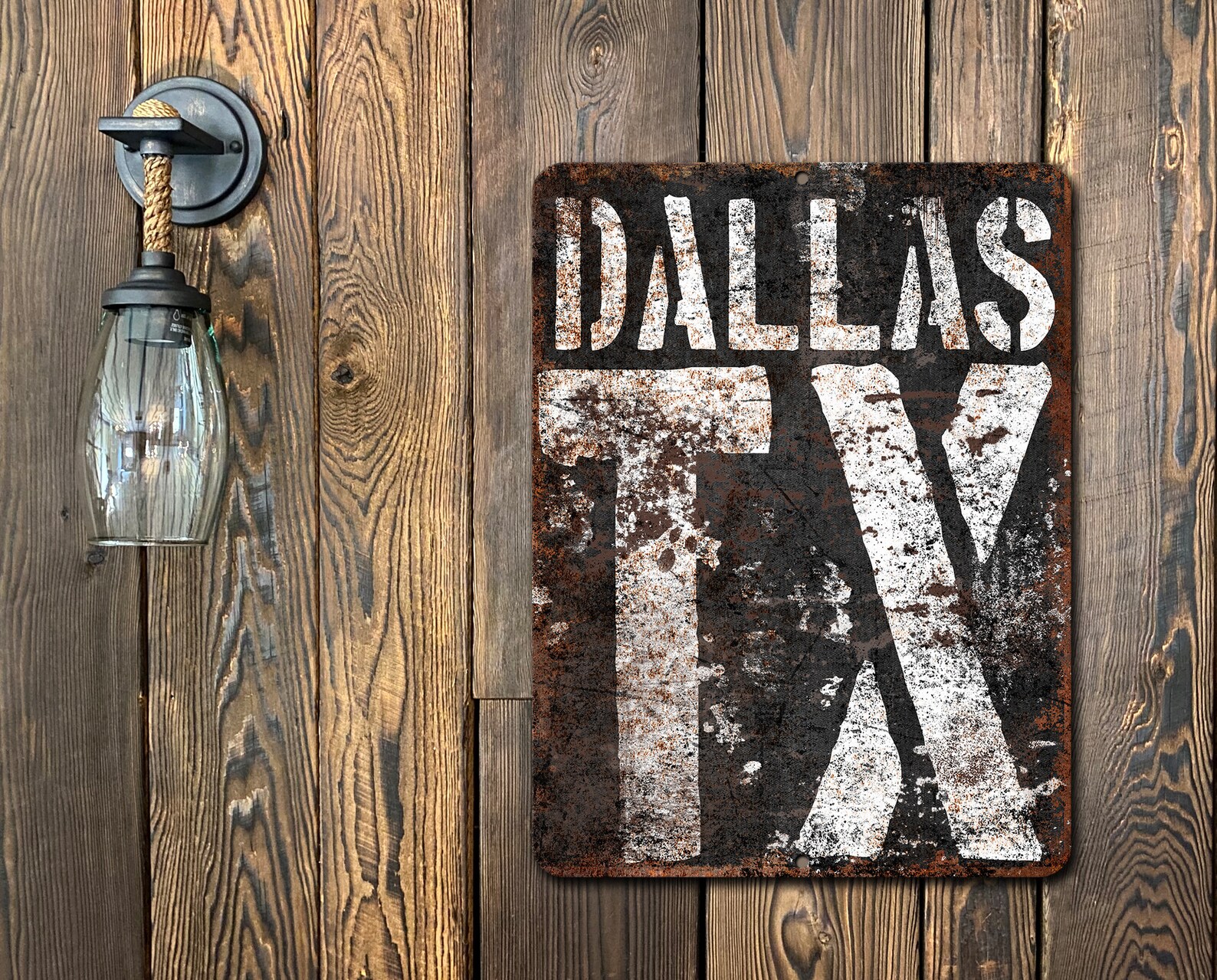 Metal Texas Wall Art Sign Personalize With Any City or State - Etsy