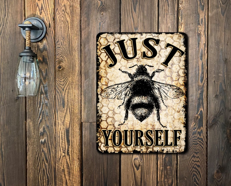 Bumble Bee Inspirational Sign Bathroom Bedroom Wall Decor Art | Etsy