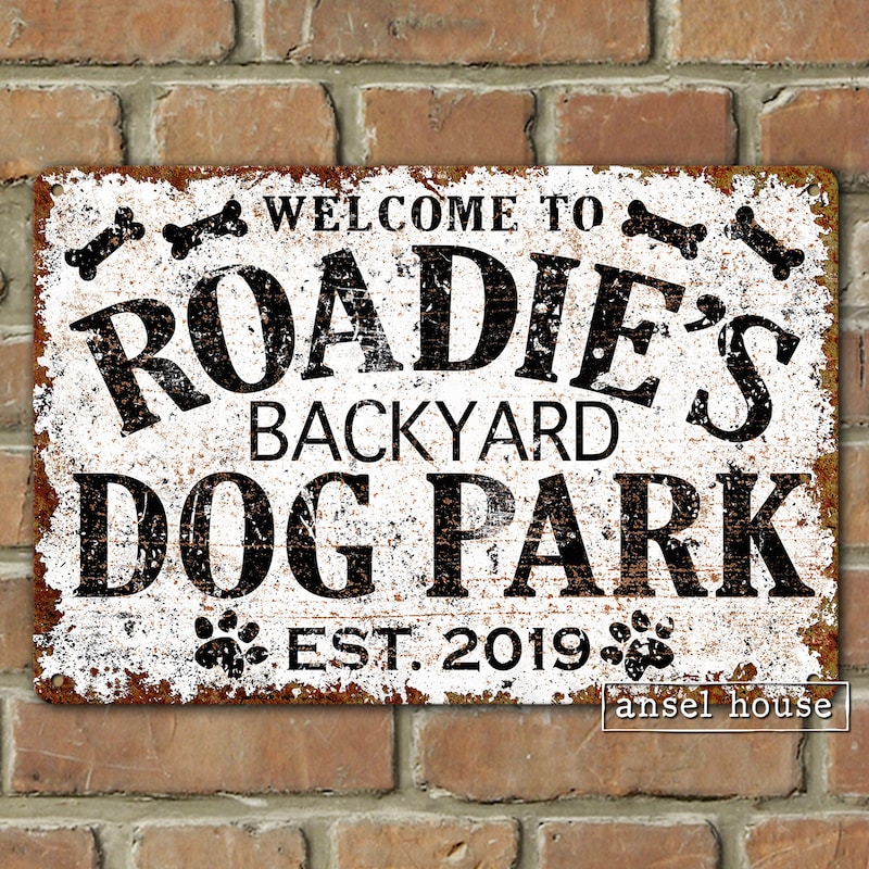 Dog Run Metal Signs - Etsy