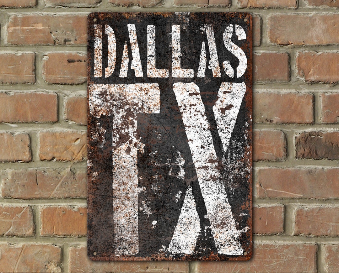 Metal Texas Wall Art Sign Personalize With Any City or State Decoration ...