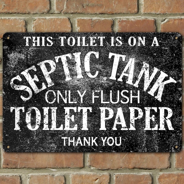 Septic Tank Sign - Etsy