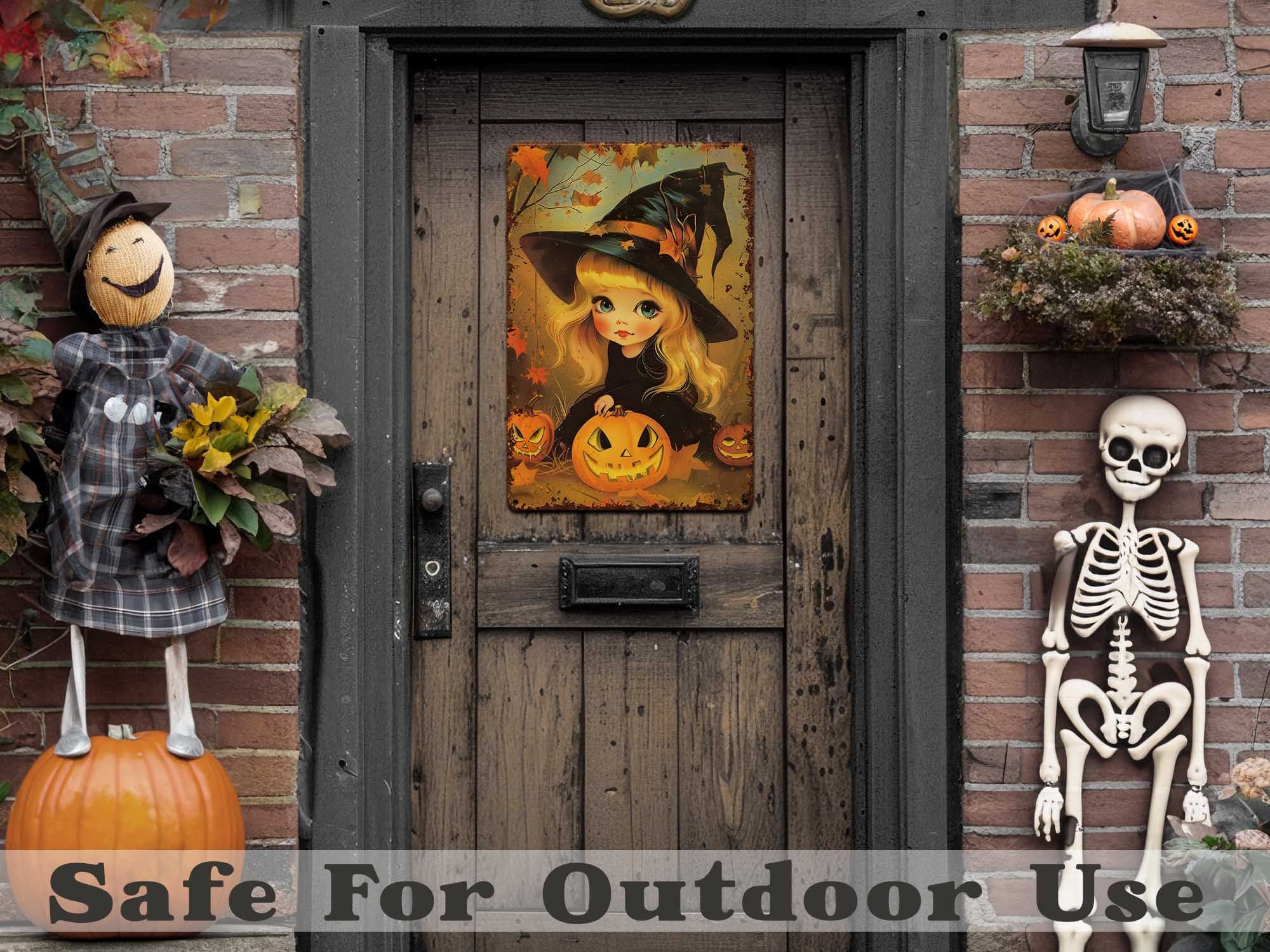 Cute Retro Kitsch Halloween Decor Art Sign - Mid Century Modern - Wall ...