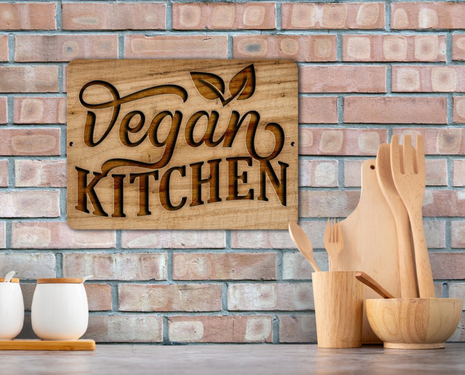 Vegan Kitchen Metal Sign Farmhouse Wall Decor Indoor Outdoor | Etsy