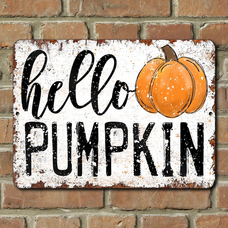 Hello Pumpkin Sign - Etsy