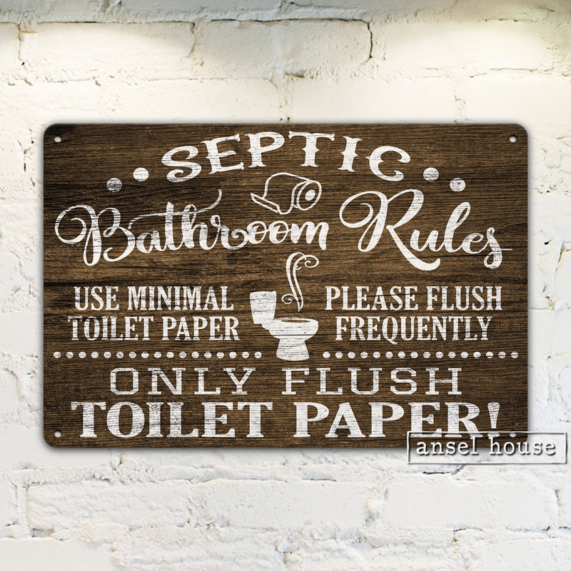 Septic Tank Sign - Etsy