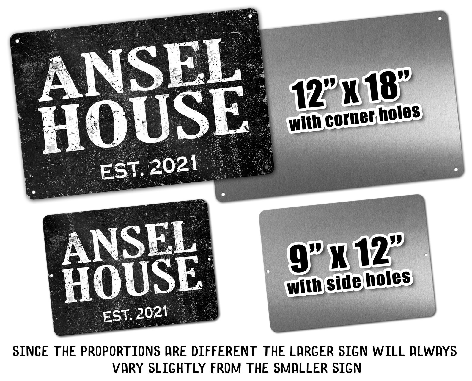 New Mom Mother Sign With 2021 Established Date Metal Farmhouse Rustic ...