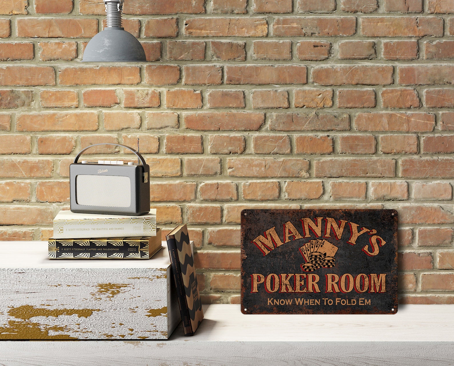 Custom Personalized Poker Room Sign With Name and Phrase - Etsy