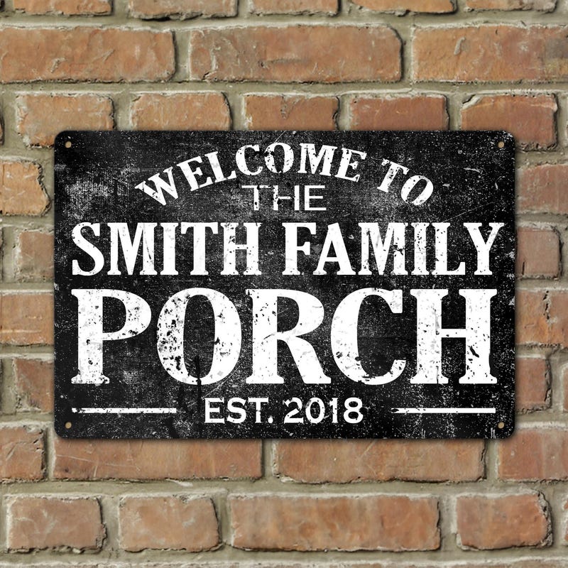 Rustic Metal Address Sign - Etsy