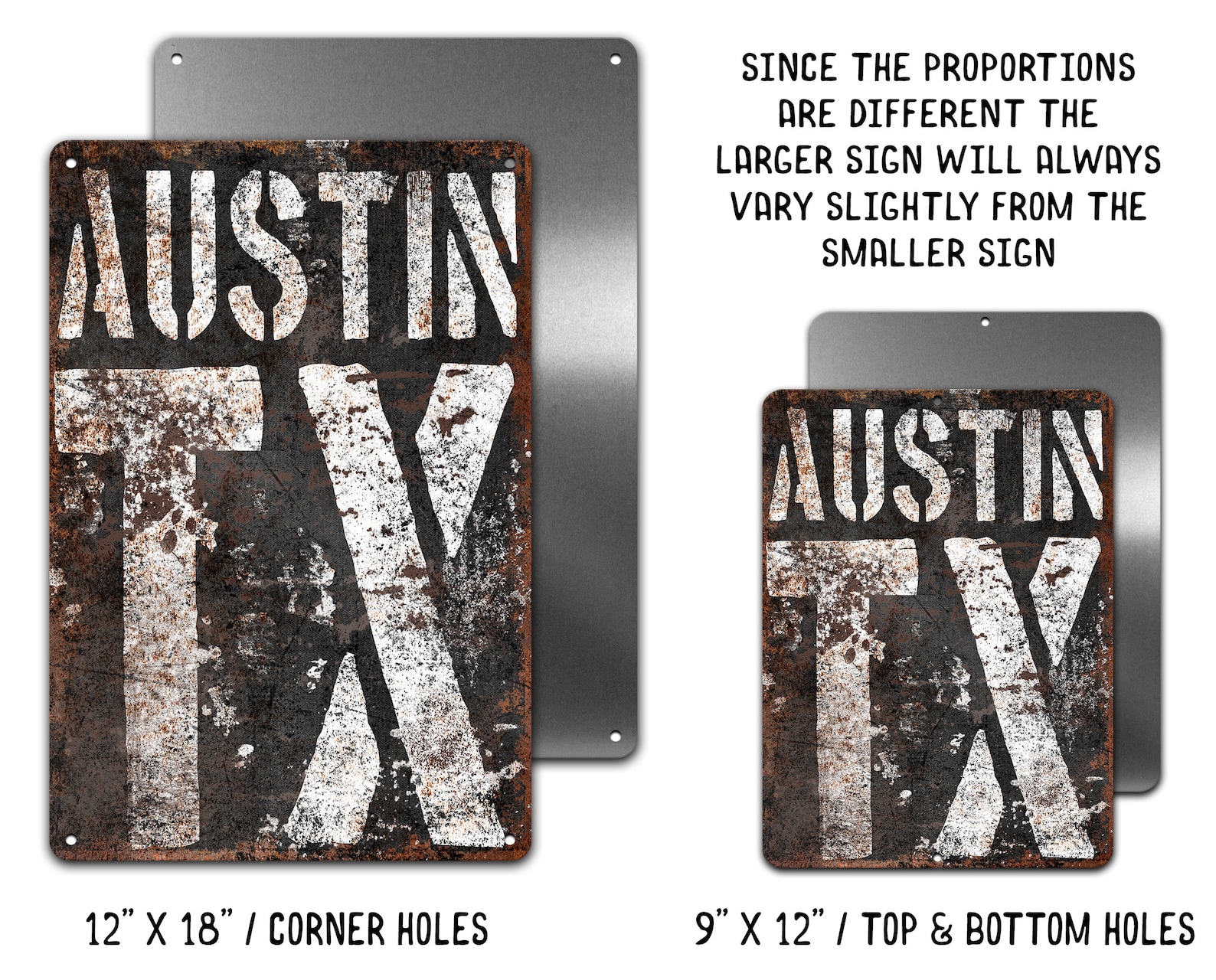 Metal Texas Wall Art Sign Personalize With Any City or State - Etsy