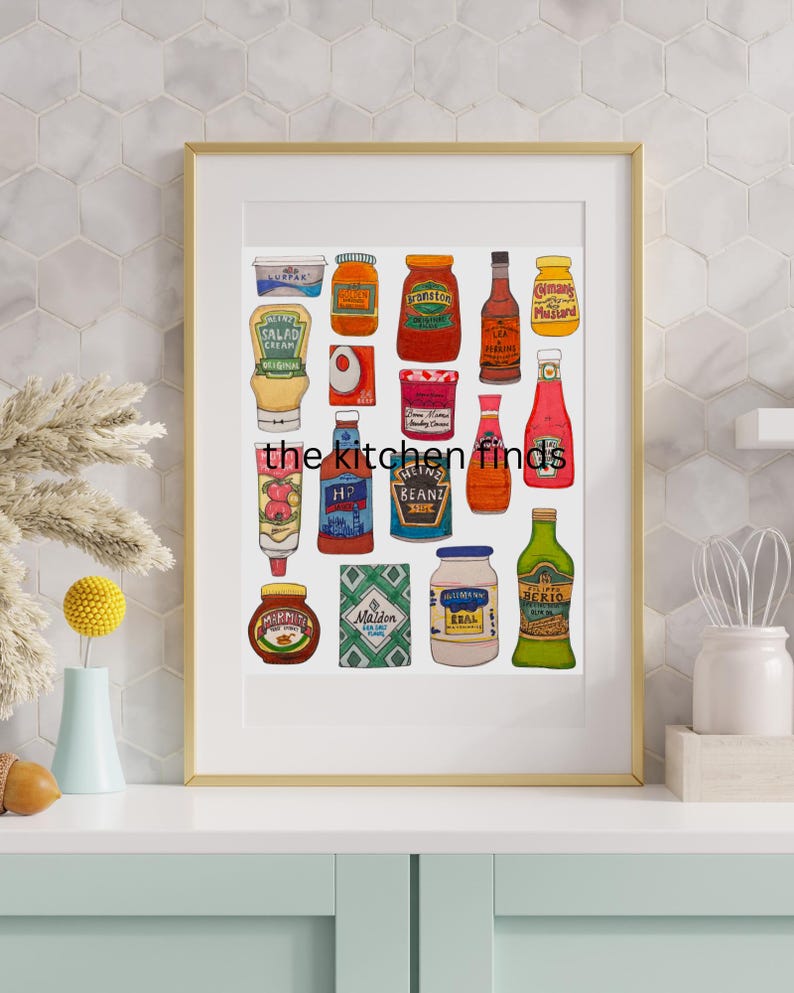 Kitchen Cupboard Print, Artwork, Famous, Vibrant, Housewarming - Etsy