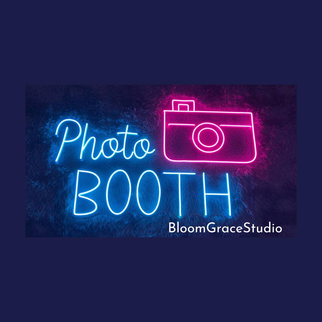 FREESHIPPING US Logo Photo Booth Neon Sign – LED Camera Light for ...