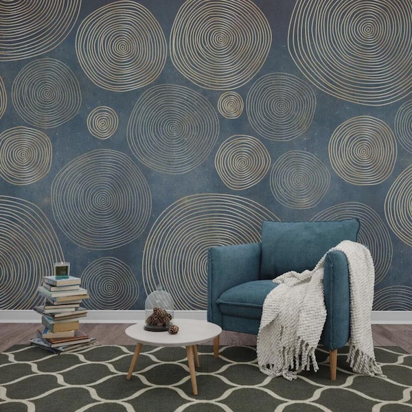 Circle Wallpaper - Etsy UK