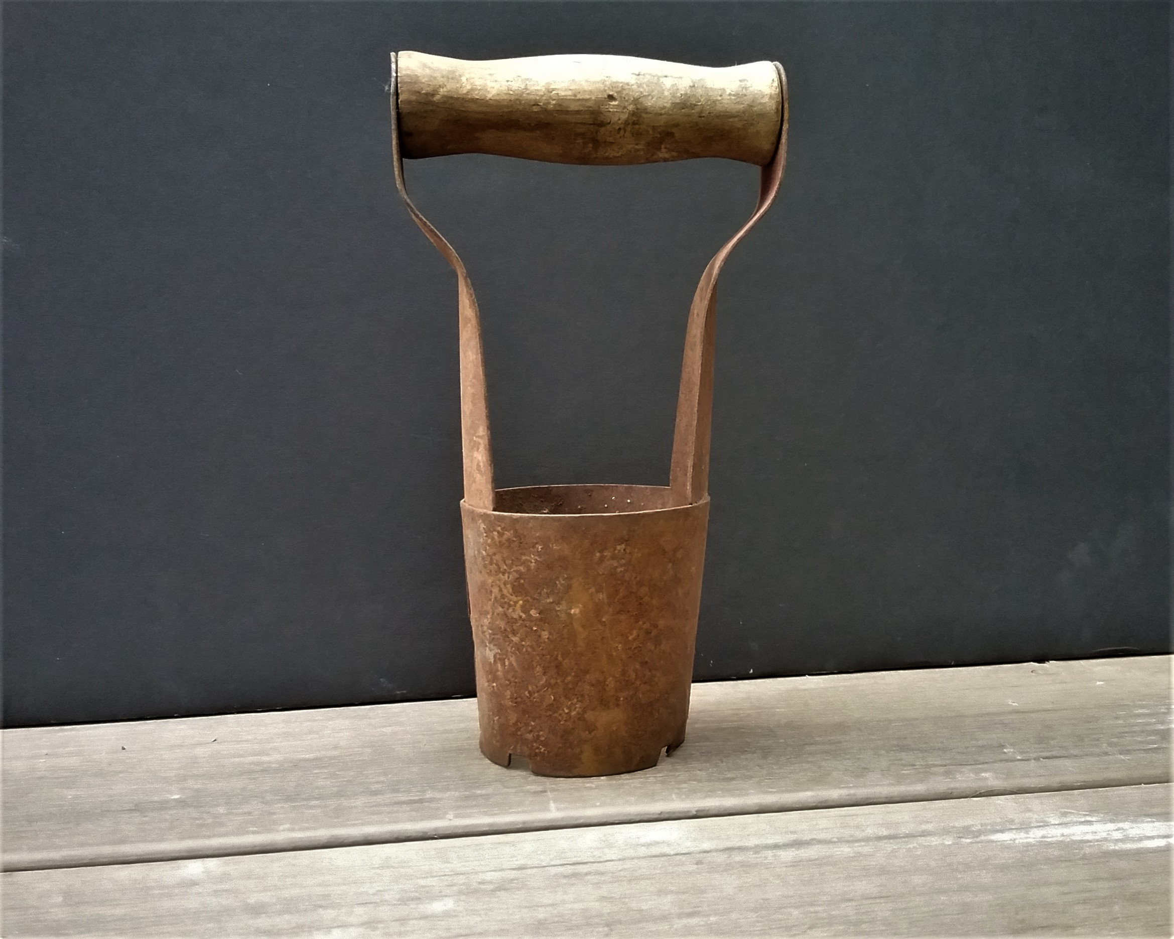 Rustic Antique Hand Operated Potato Puller Picker Wooden Handle Rare ...