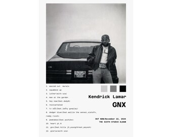 GNX by Kendrick Lamar | Album Cover A2 Poster - Etsy