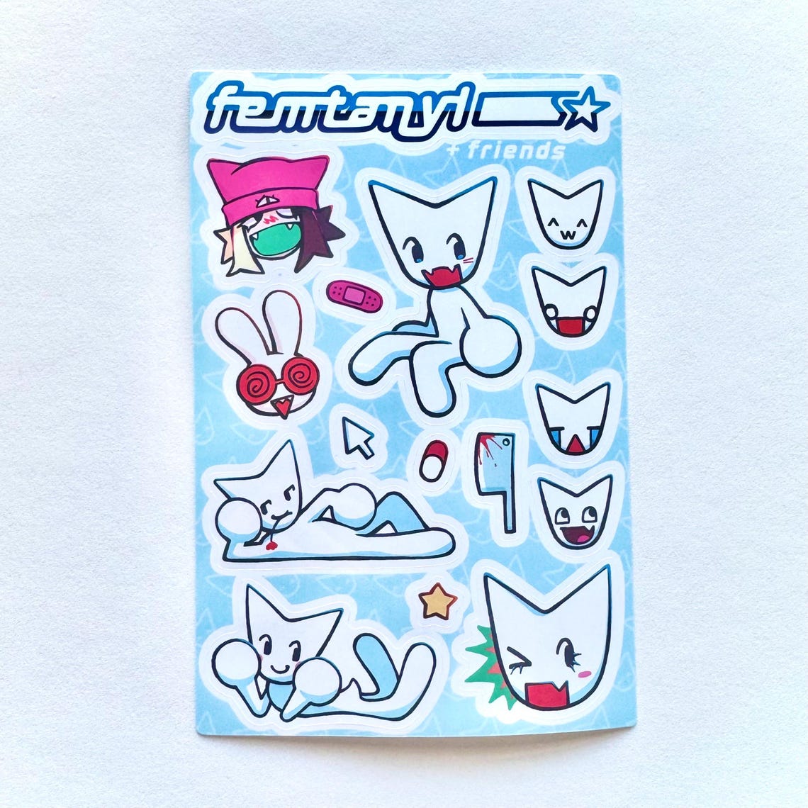 Femtanyl + Friends Vinyl Sticker Sheet - Etsy