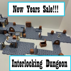 Modular Dungeon Board for Custom Dungeons, Interlocking, 1" Tiles ...