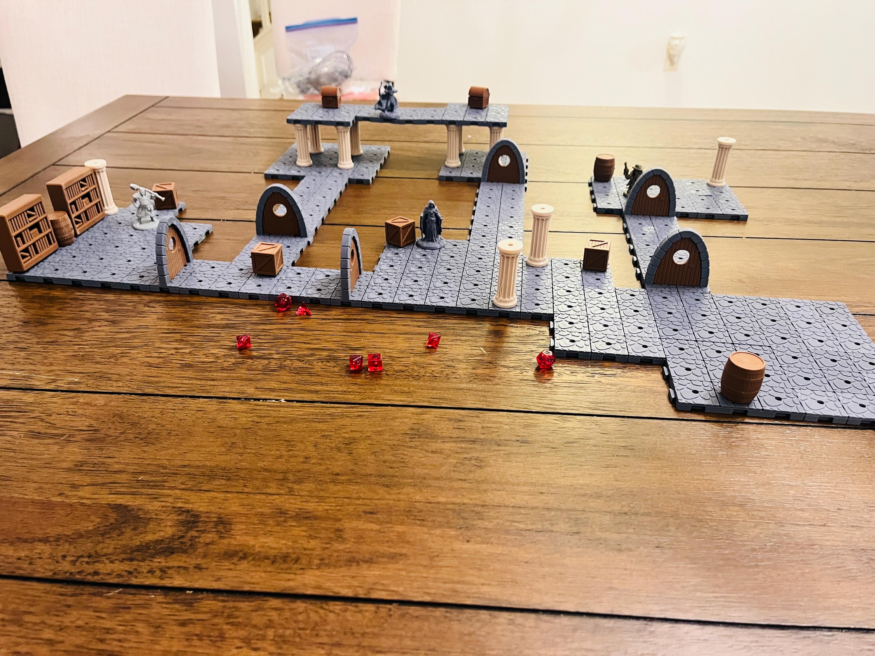 Modular Dungeon Board for Custom Dungeons, Interlocking, 1" Tiles ...