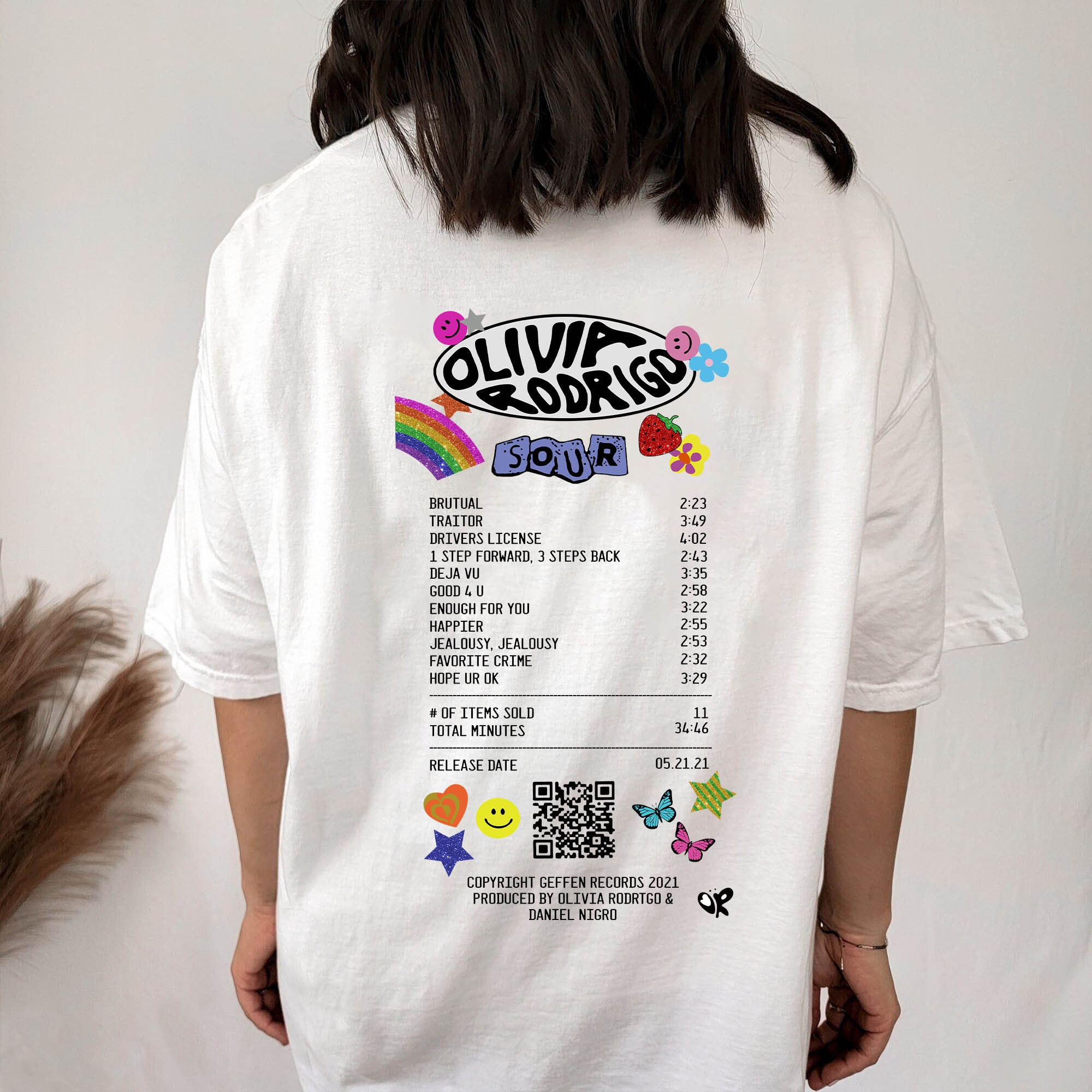 Olivia Rodrigo Sour Shirt, Drivers License, Good 4 U, Sour Tour