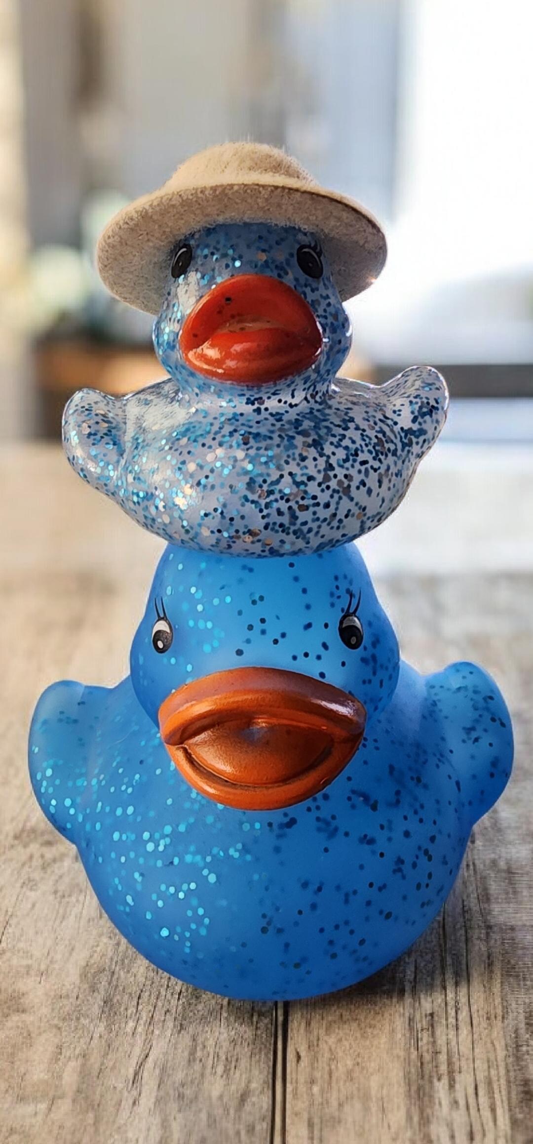 Blue Glitter Stacked Duck – Jeep Ducking & Cruise Duck Surprise - Etsy