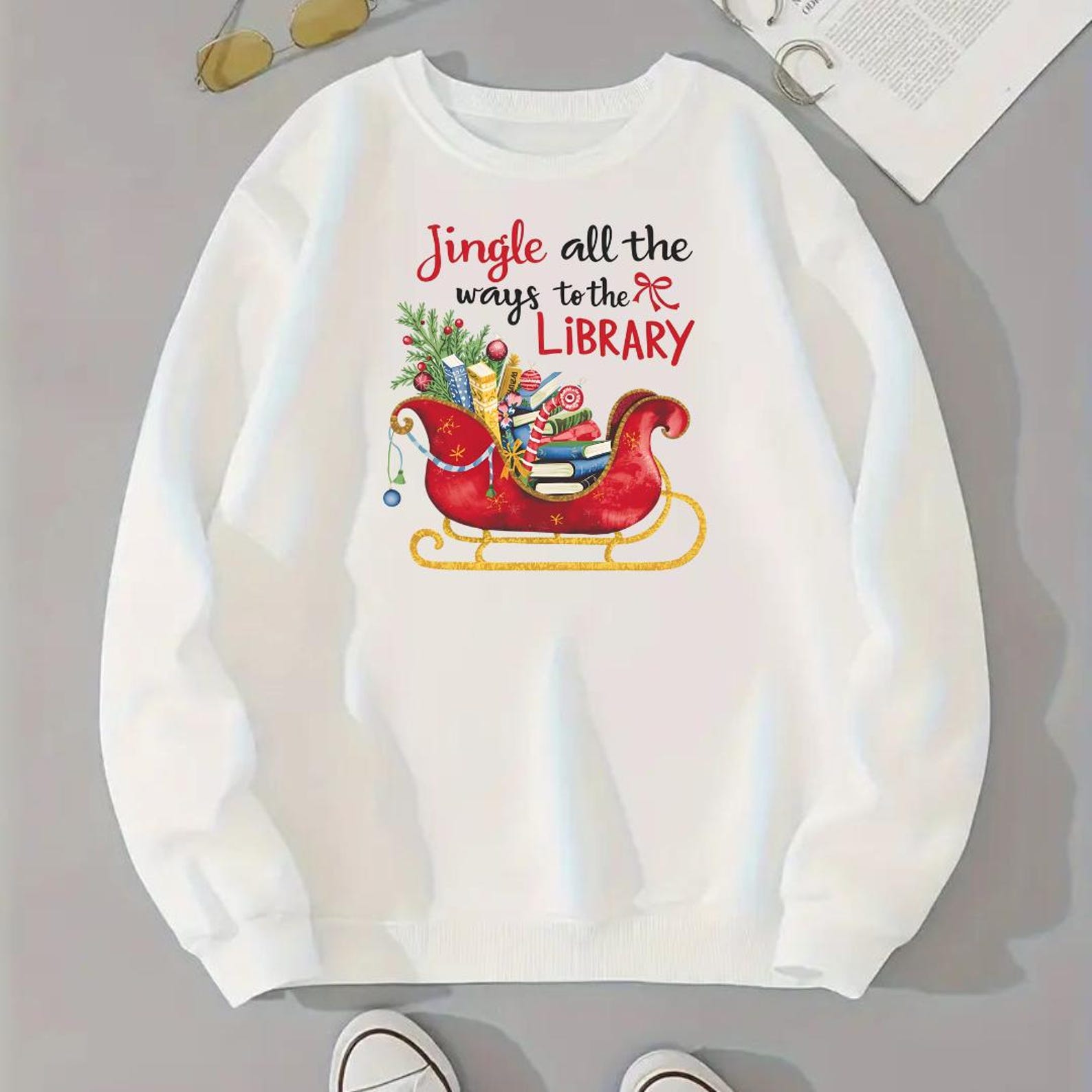 Christmas Reading PNG Bundle: Cozy Book Lover Designs (digital Download ...