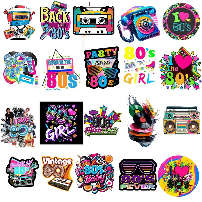 80s Svg File - Etsy