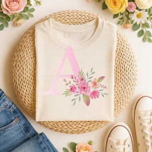 Floral Alphabet SVG, Botanical Monogram Letters A-Z (instant Download ...