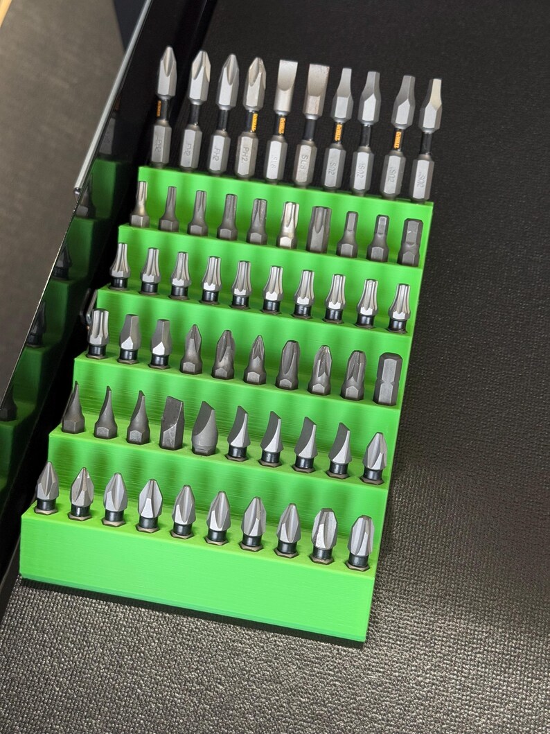 Hex Tool Bit Organizer (60 Bits) - Etsy