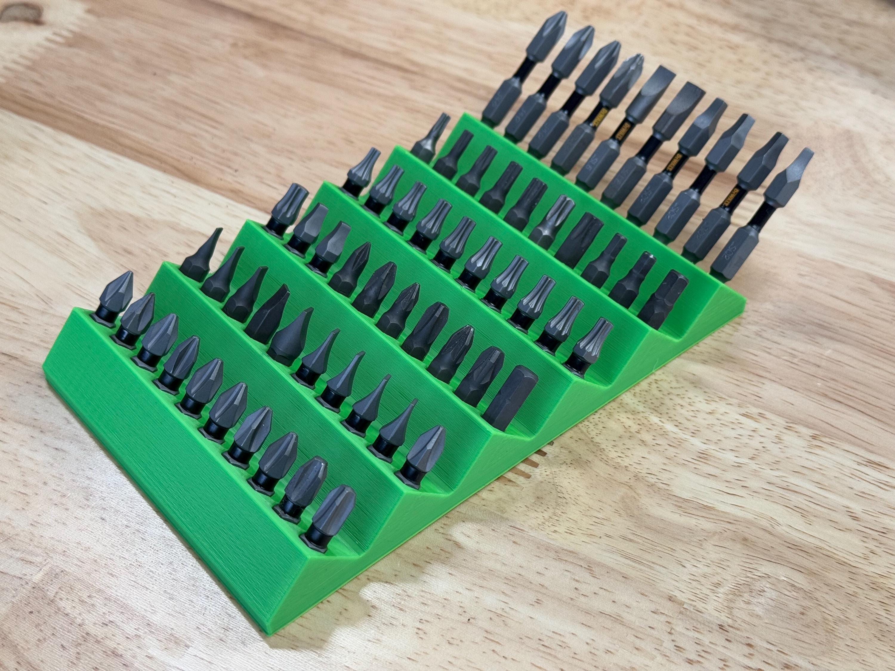 Hex Tool Bit Organizer (60 Bits) - Etsy