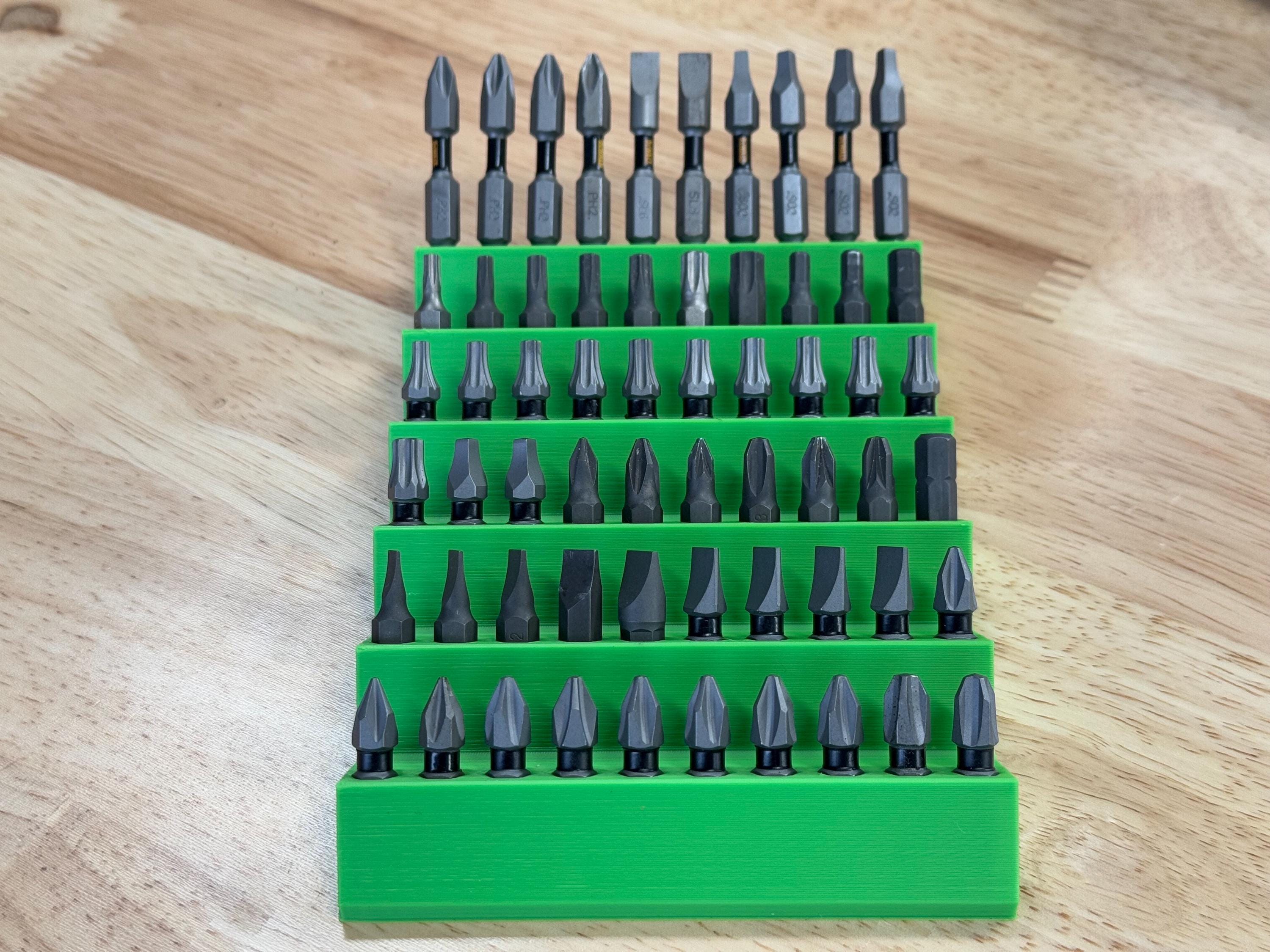 Hex Tool Bit Organizer (60 Bits) - Etsy