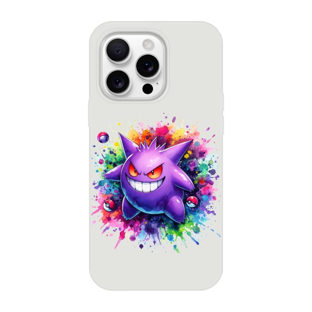 Gengar Splatter Paint Flexi Case Durable & Eye-catching Phone Cover - Etsy