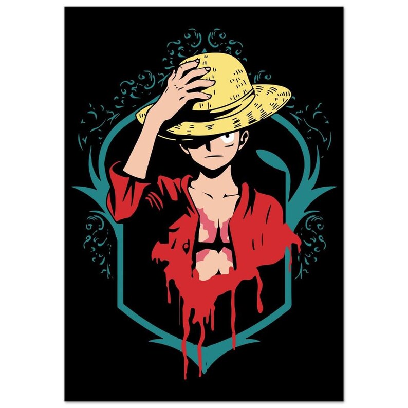 Luffy Semi-glossy Poster – One Piece Anime Art for Fans - Etsy
