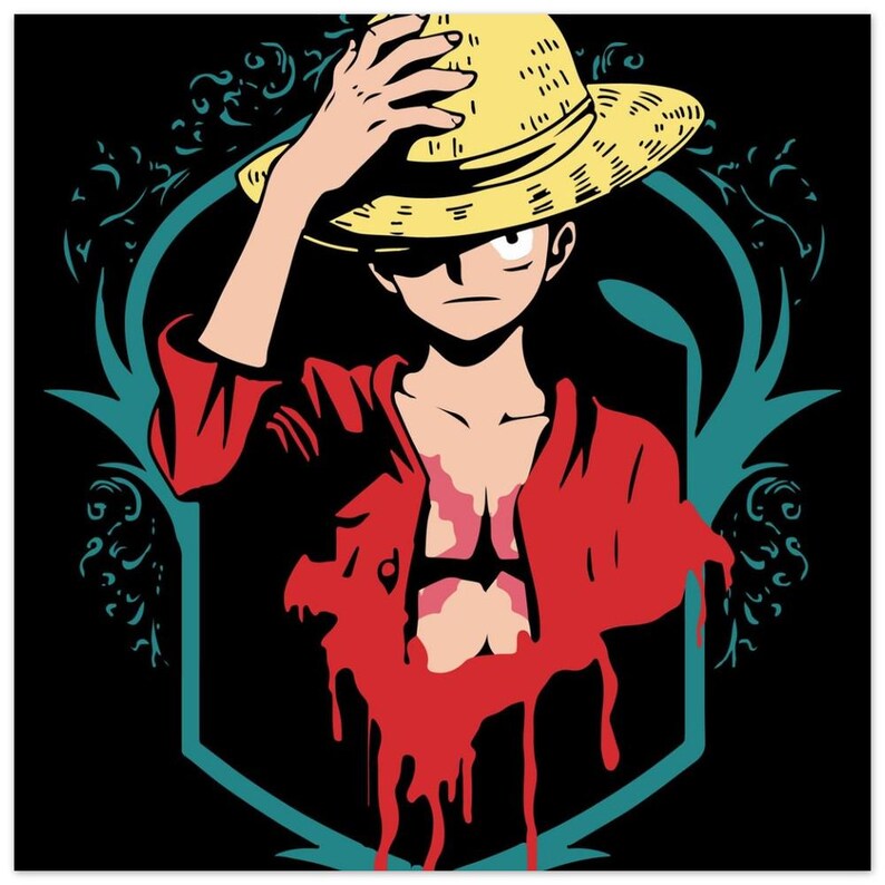 Luffy Semi-glossy Poster – One Piece Anime Art for Fans - Etsy