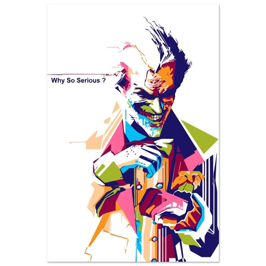 Joker Poster 'why so Serious?' – Classic Semi-glossy Art Print - Etsy