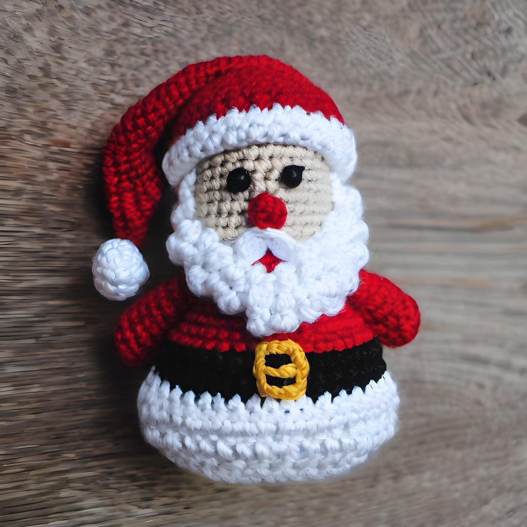 Amigurumi Santa Crochet Pattern PDF Download, Christmas Crocheted Gift ...