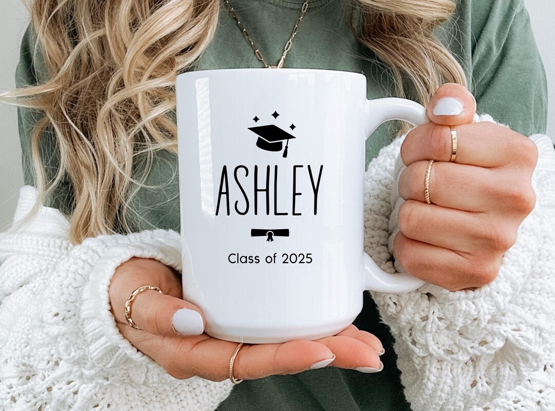 Personalized Graduation Mug, Girl Graduation Gift, Custom Graduate Mug ...