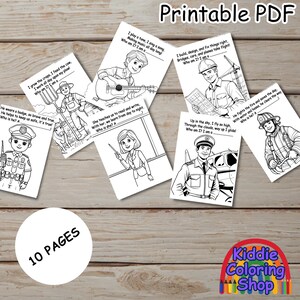 Career and Occupations Coloring Pages for Kids | Educational Printable ...