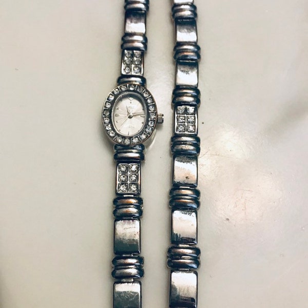 Antique Rhinestone Clock - Etsy