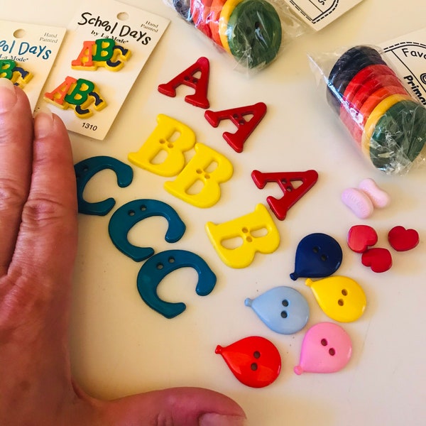 Alphabet Buttons - Etsy