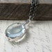 Sterling Silver Glass Locket Necklace: Keepsake Photo Jewelry - Etsy