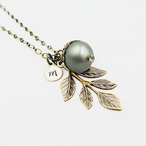 Pearl Acorn Necklace, Keepsake Jewelry, Woodland, Personalized Jewelry ...
