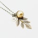 Pearl Acorn Necklace, Keepsake Jewelry, Woodland, Personalized Jewelry ...