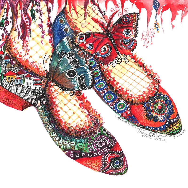 Butterfly Shoes - Etsy