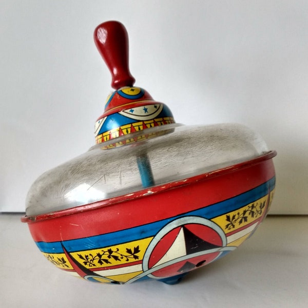 Vintage Spinning Top - Etsy