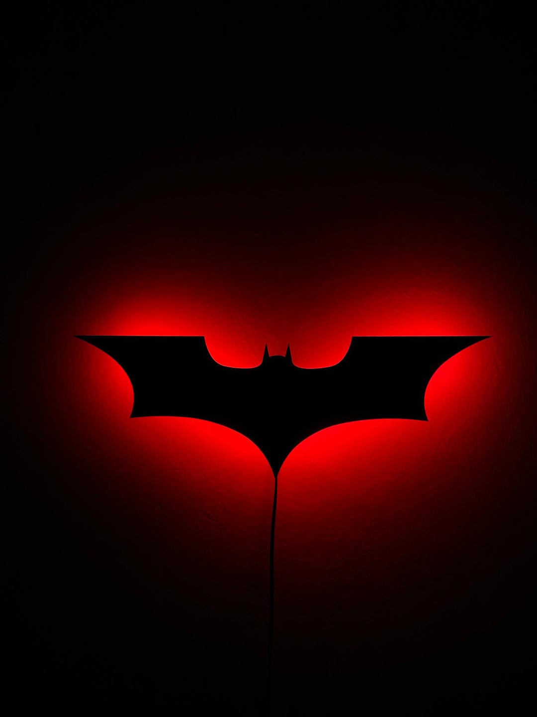 Bat Super Hero Led Wall Art, Bat Wall Light, Night Light With 16 Colors ...
